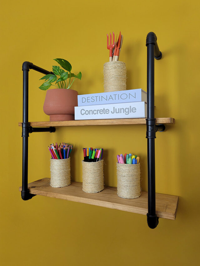 DIY Prateleira com canos de PVC - DIY HOME